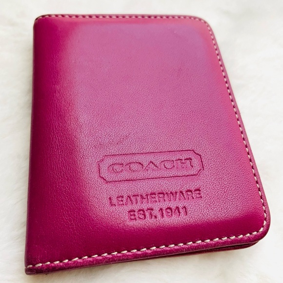 Coach | Accessories | Coach Leather Card Case Pink | Poshmark